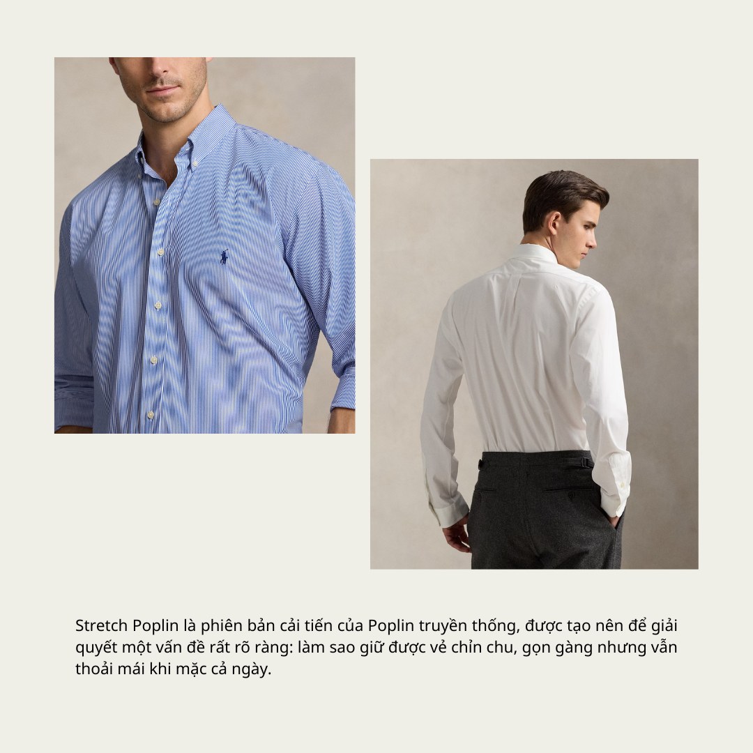 Đặc Điểm Của Dòng Vải Stretch Poplin Mà Tín Đồ Công Sở Ralph Lauren ...